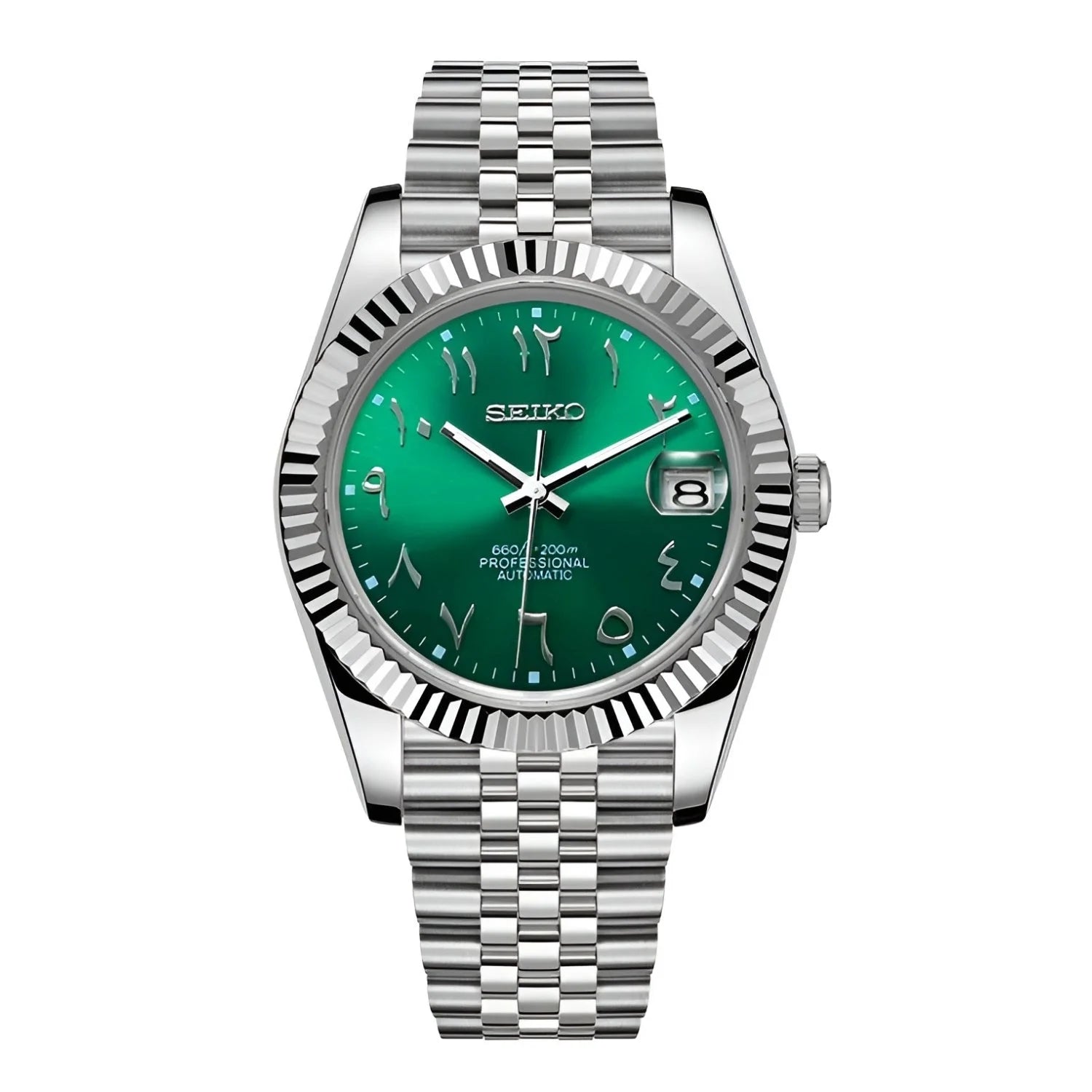 Royal Green Datejust Arabic Dial Watch – Mod Kings